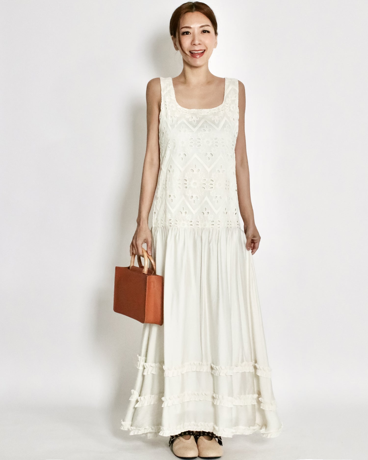 ivory crochet longline dress *pre-order* – STYLEGAL
